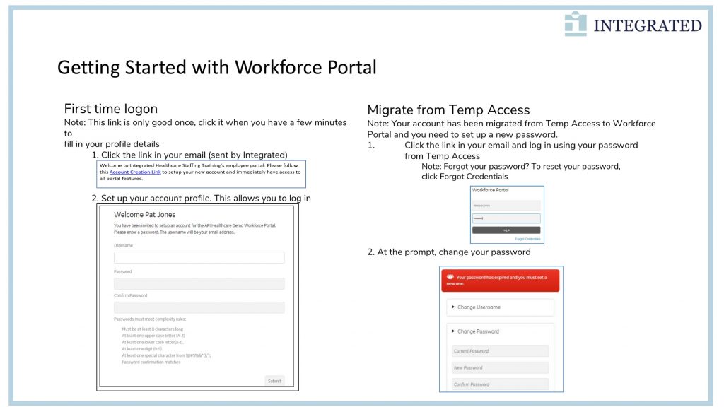 Workforce Portal Mobile Instructions - Integrated Healthcare Staffing